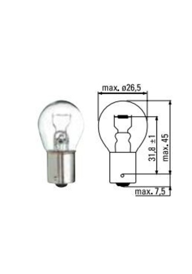 SIJALICA 12V-21W P21W (postolje:BA15s) TUNGSRAM