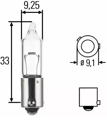 SIJALICA H21W 21W 12V halogena-tanka HELLA