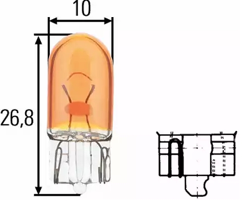 SIJALICA UBODNA 12V 5W ŽUTA HELLA