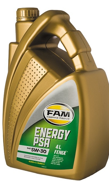 FAM FENIX 5W30 Energy PSA 4 litra