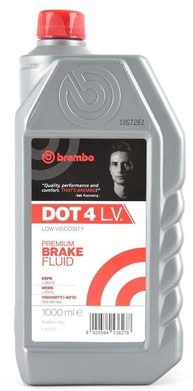 KOČIONO ULJE TEČNOST BREMBO DOT4 1LITAR LOW Viscosity Brake Fluid