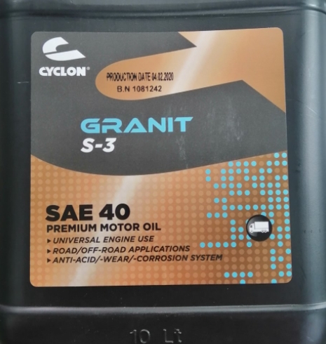 ULJE CYCLON SAE 40 GRANIT S-3 10 LITRA