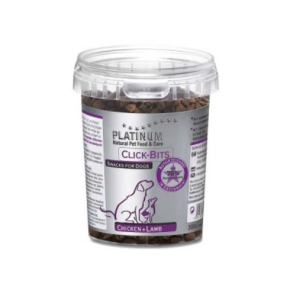 PLATINUM poslastica za pse Click-Bits Chicken+Lamb 300g