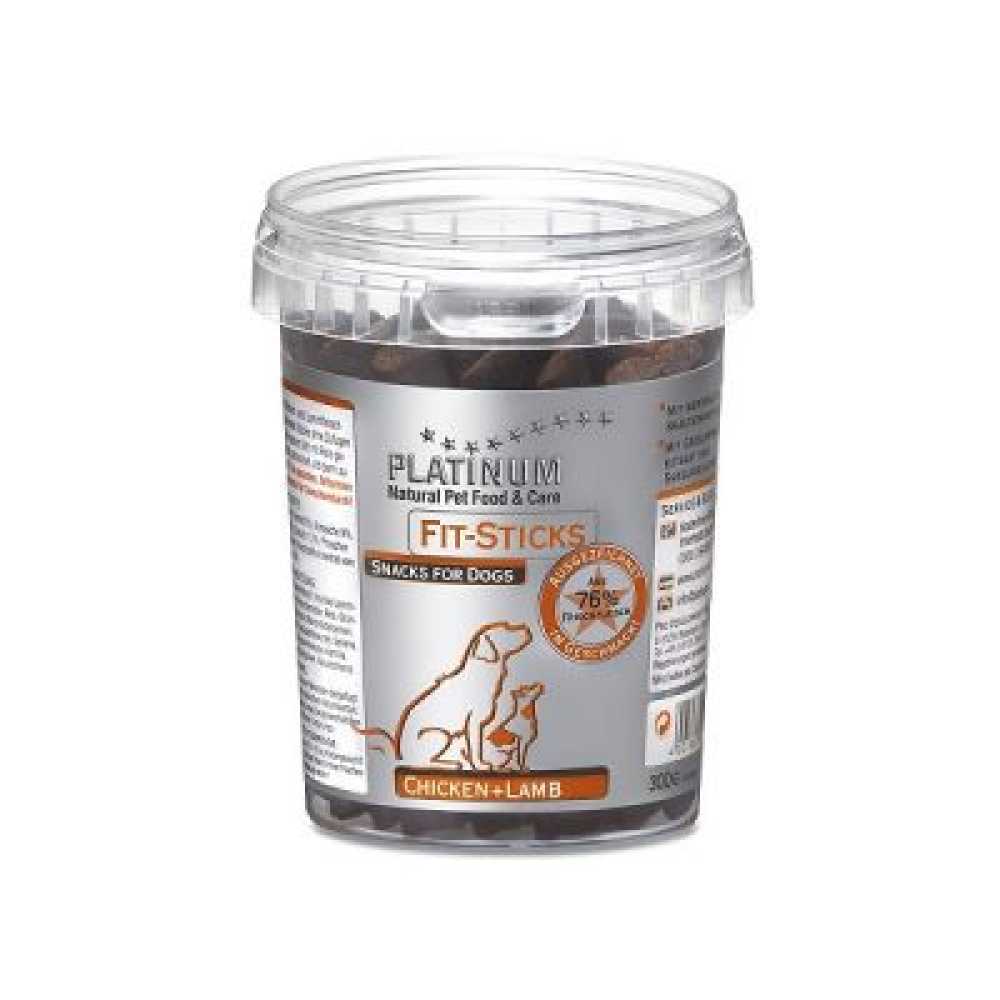 PLATINUM poslastica za pse Fit-Sticks Chicken+Lamb 300g