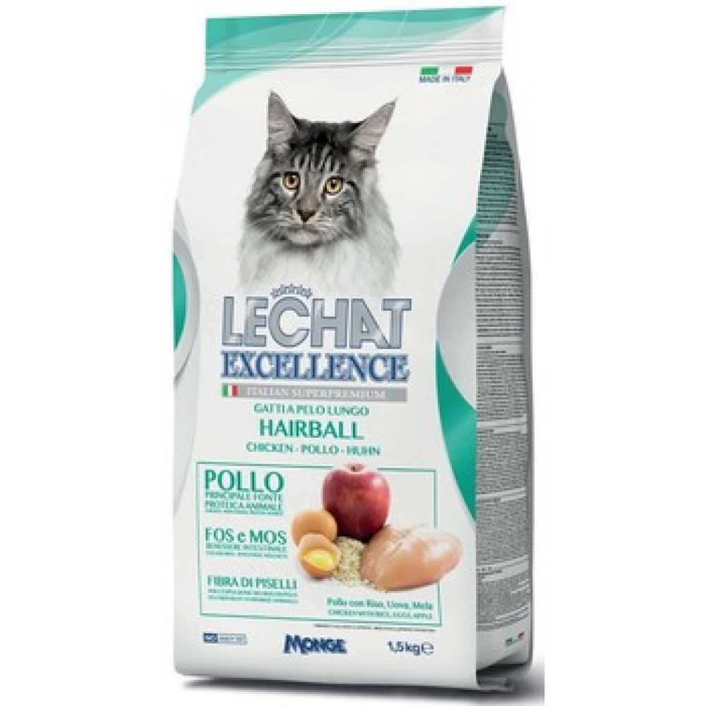 Monge LeChat Excellente Cat Adult Hairball - Piletina 400g