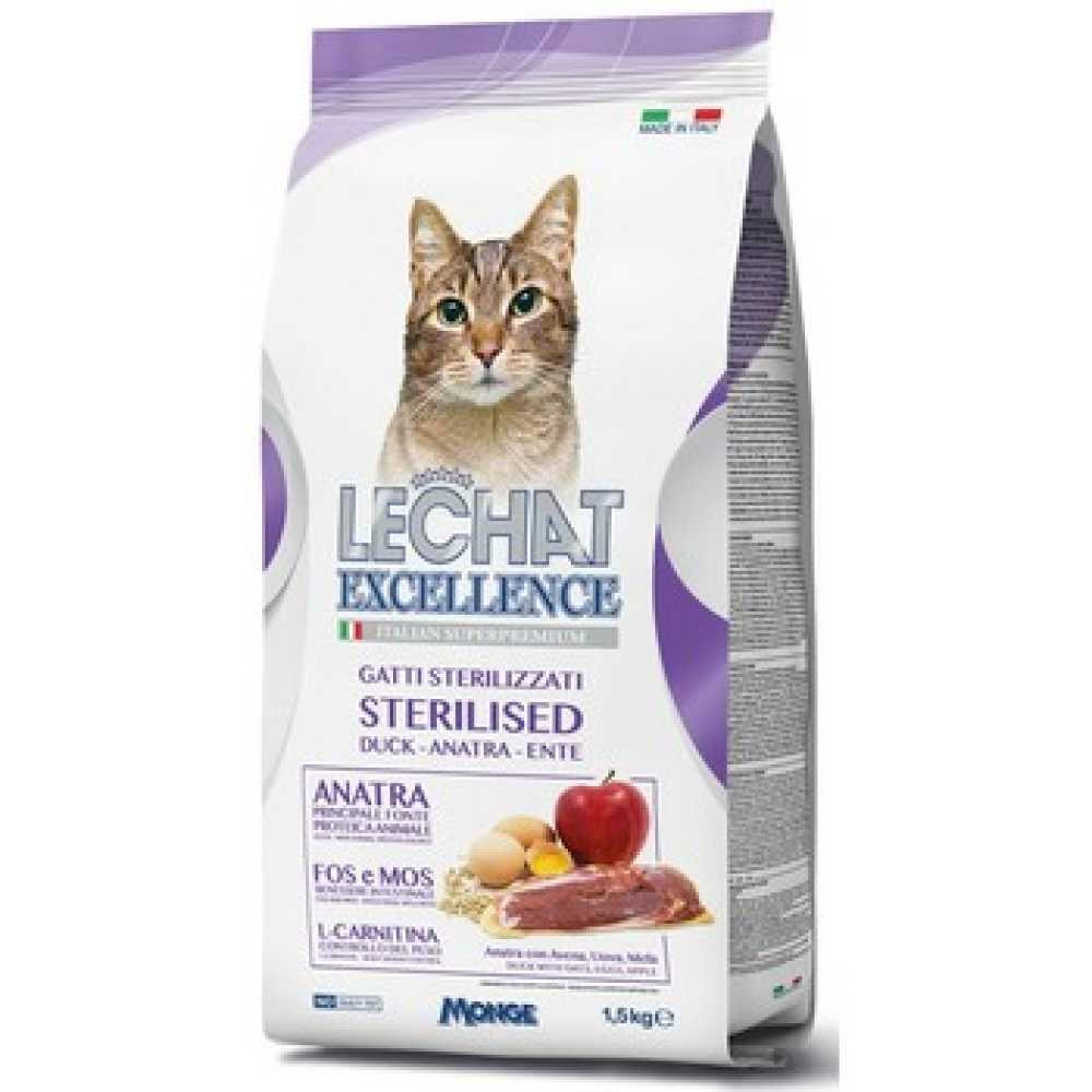 Monge LeChat Excellente Cat Adult Sterilised - Pačetina 1.5kg