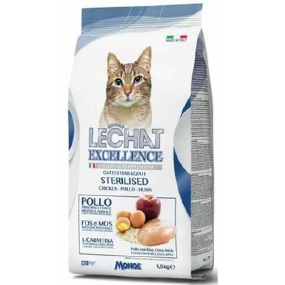 Monge LeChat Excellente Cat Adult Sterilised - Piletina 1.5kg