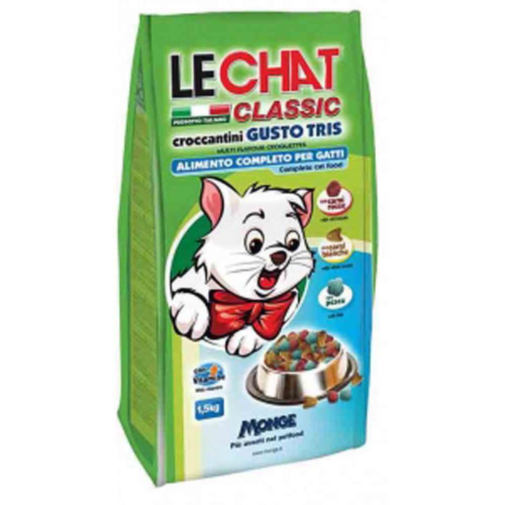 Monge LeChat hrana za mačke Tris - Tri vrste mesa 1.5kg