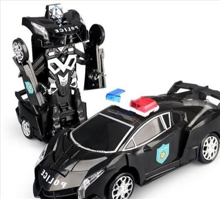Police transformers novo auto robot igracka akcija