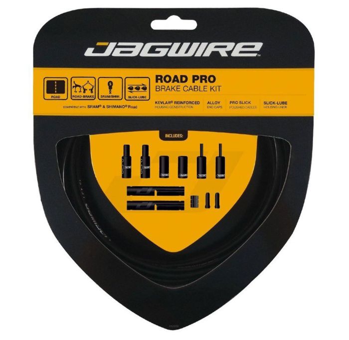 SET SAJLA+BUŽIR KOČNICE ROAD PRO JAGWIRE black