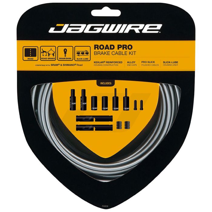 SET SAJLA+BUŽIR KOČNICE ROAD PRO JAGWIRE ice grey