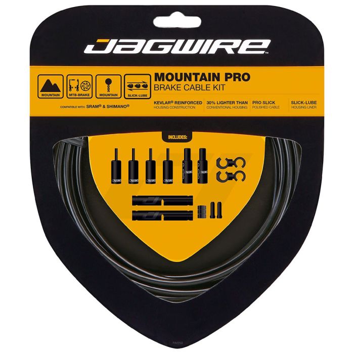 SET SAJLA+BUŽIR KOČNICE MTB PRO JAGWIRE black