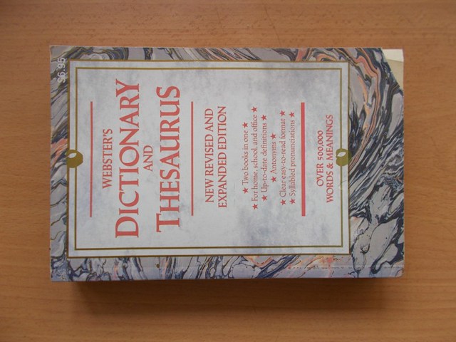 WEBSTERS DICTIONARY AND THESAURUS