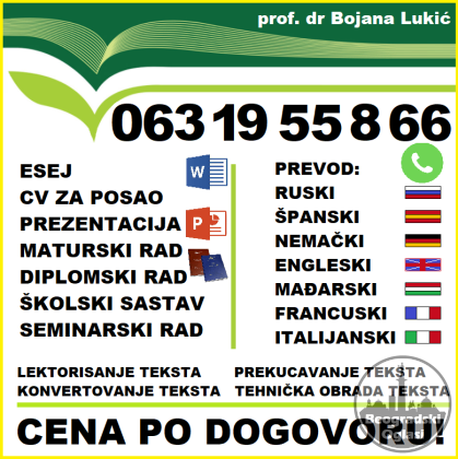 Prevod ruski, španski, nemački, engleski, mađarski, francuski i italijanski