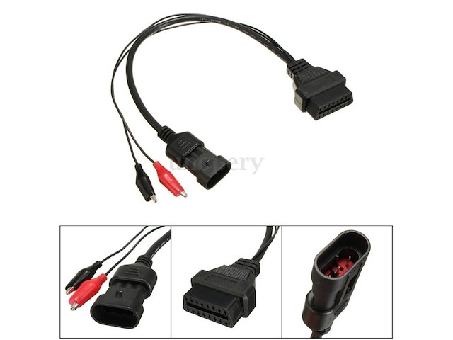 16Pin OBD2 na 3Pin OBD1 adapter konvertor FIAT Lancia