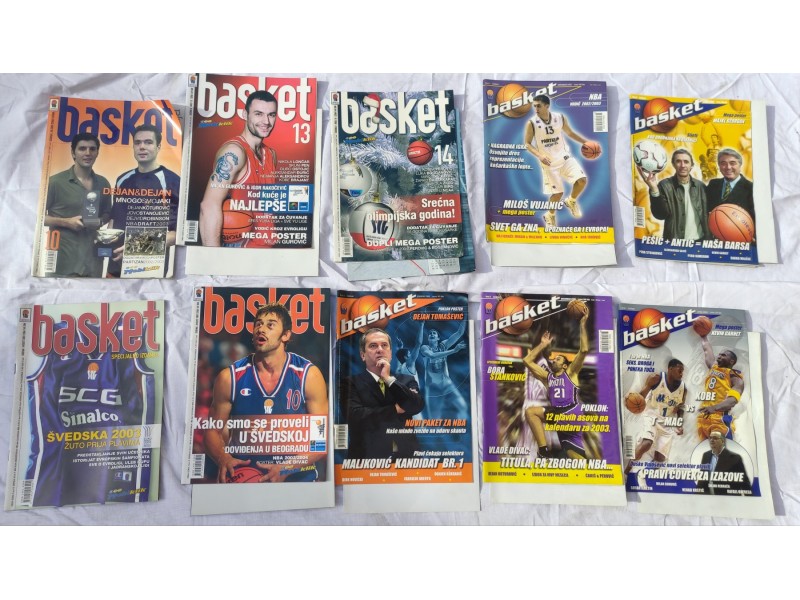 LOT ČASOPISA BASKET VEĆINA SA POSTERIMA