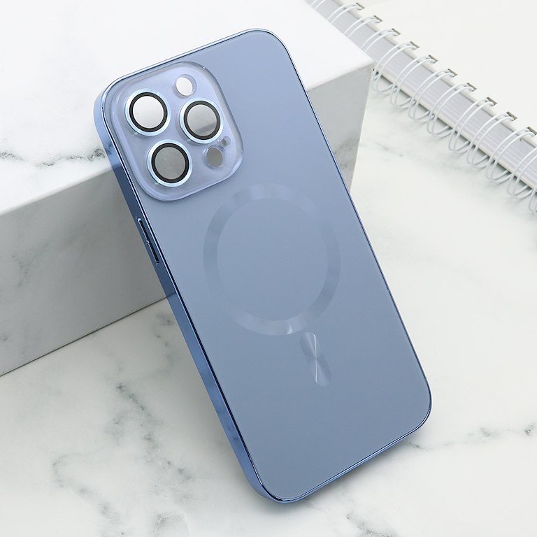 Futrola ELEGANT METAL MAGSAFE za iPhone 14 Pro Max (6.7) svetlo plava