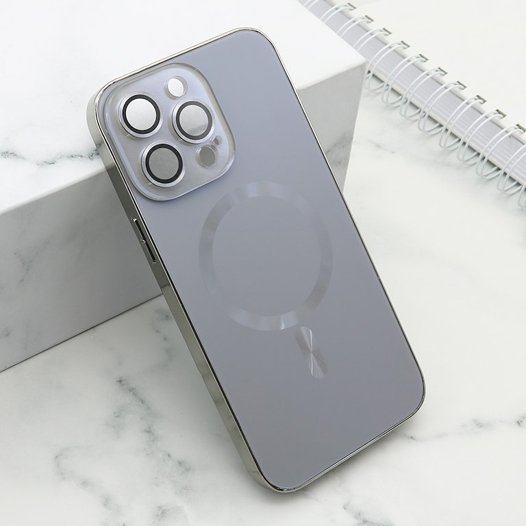Futrola ELEGANT METAL MAGSAFE za iPhone 14 Pro Max (6.7) siva