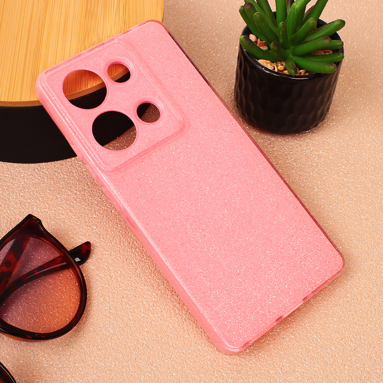 Maska(futrola) Sparkle Dust za Xiaomi Redmi Note 13 Pro 4G roze
