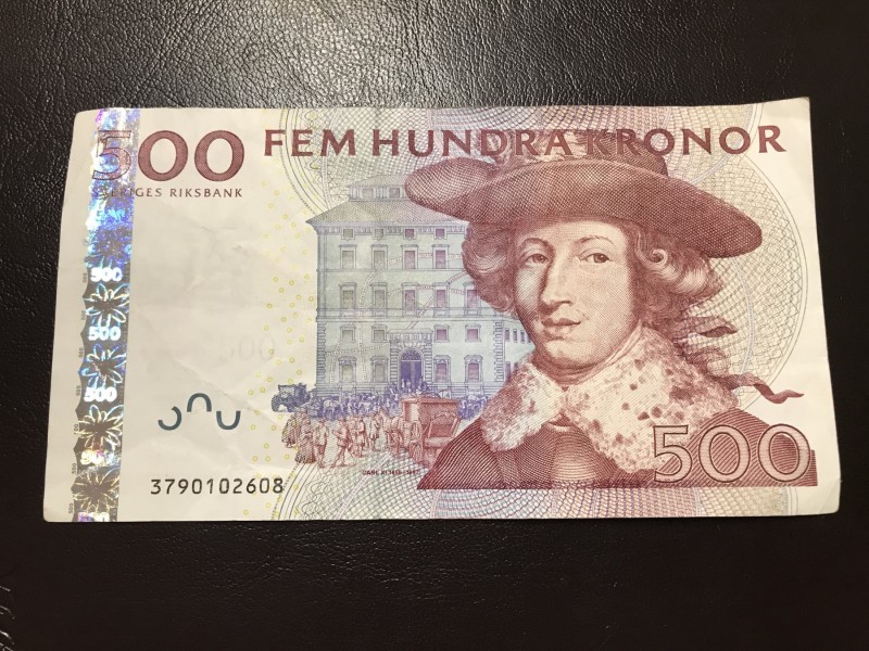 ŠVEDSKA 500 KRUNA.