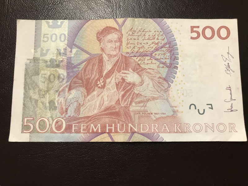 ŠVEDSKA 500 KRUNA.