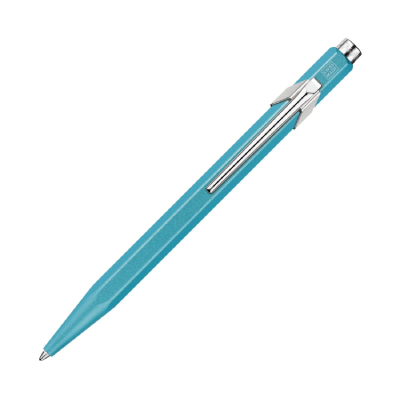 Hemijska olovka - Caran d'Ache 849 Colormat-X, slim pakovanje, turquise blue