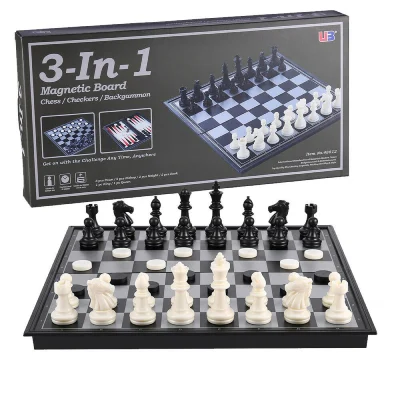 Šahovski set - Magnetic, 3 u 1