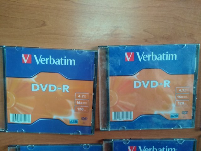 Verbatim DVD-R diskovi 9 kom CD-R diskovi 6 kom