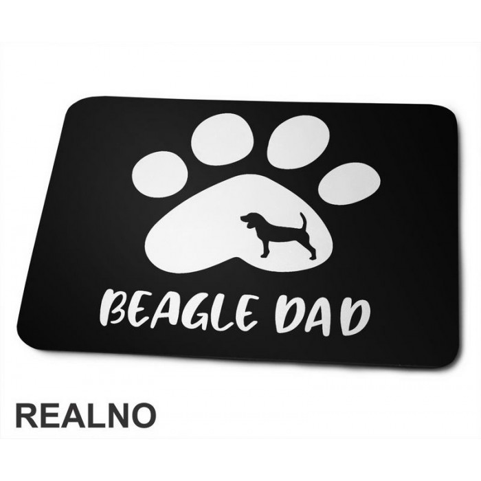 BEAGLE DAD - PAS BIGL - DOG - PSI - PODLOGA ZA MIŠ