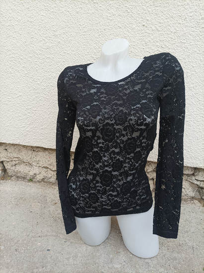 Crna Goth Bluza od Čipke S/M