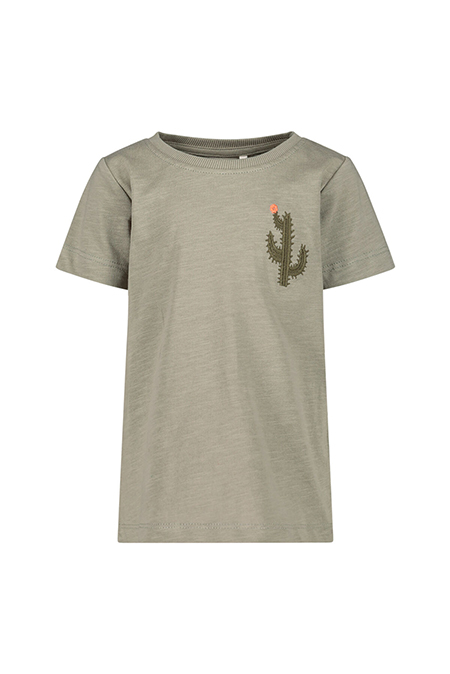 NAME IT - Zelena majica sa vezenim kaktusom