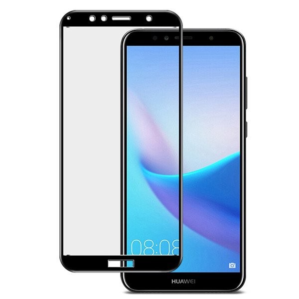 Zaštitno kaljeno staklo 5D Full Glue za Huawei Y6, Honor 7A 2018 (5.7") crni rub