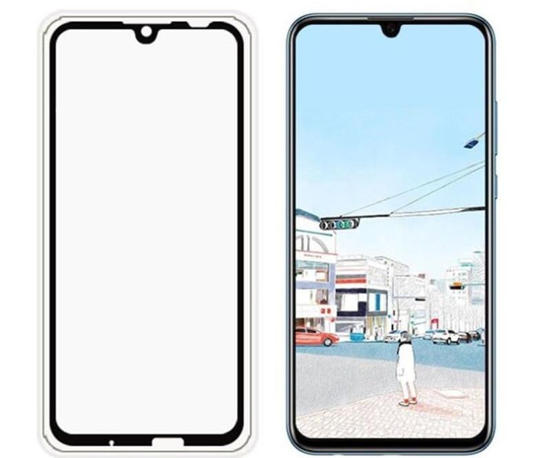 ZAŠTITNO STAKLO 5D FULL GLUE ZA HUAWEI HONOR 10 LITE, P SMART 2019 GLASS (6.21") CRNI RUB
