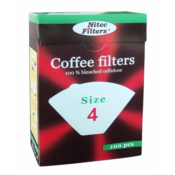 Coffee Paper Filters, size 4 (100 pcs) / Papirni filter za kafu vel.4 (100 kom)