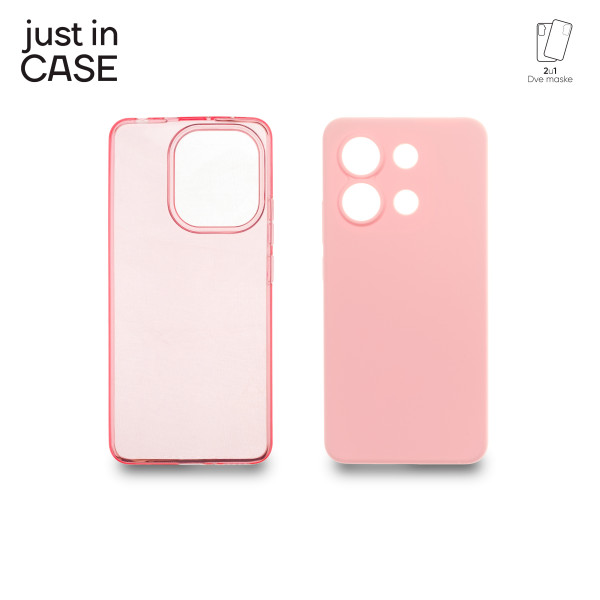 2u1 Extra case MIX PLUS paket maski za telefon Redmi Note 13 PINK