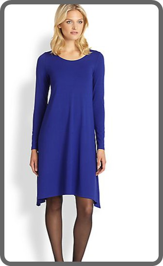 Jednostavna plava haljina