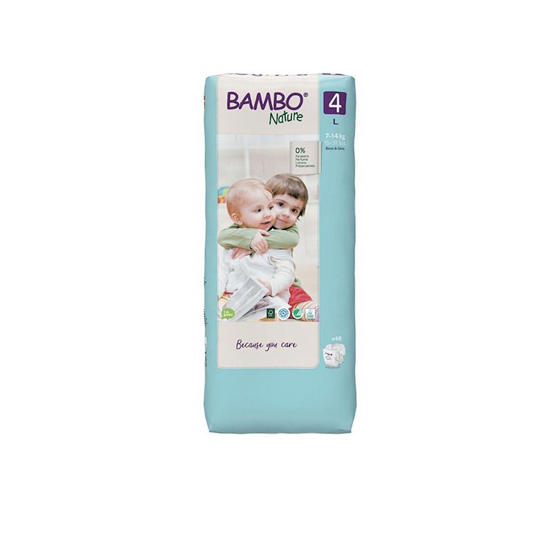 Bambo Nature Eco-friendly pelene 4 (7-14kg), 48kom