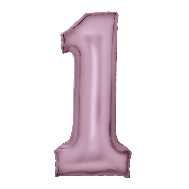 Broj 1 mat svetlo roze – 86cm