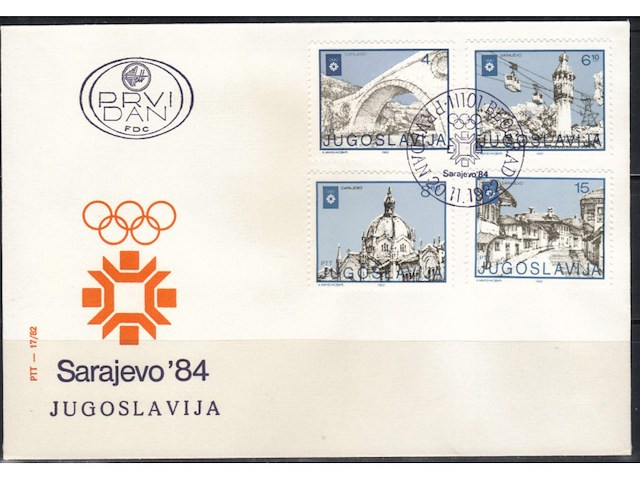 Sarajevo olimpijski grad 1982.,FDC
