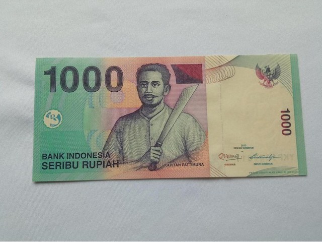 Indonezija 1.000 rupija,2013 god.UNC