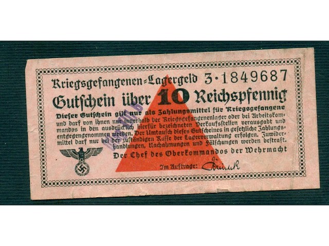 10 reichsphennig 1939-1944 - retko