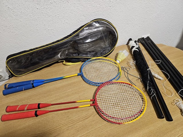 Set za Badminton Reketi Mreza loptice Reket Mrezica