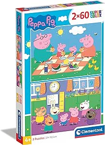 Clementoni puzle Peppa Prase 2×60