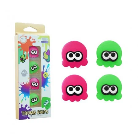 NINTENDO SWITCH THUMB GRIPS - NEON PINK/NEON GREEN