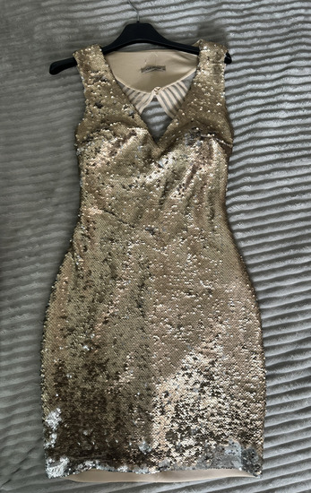 Svecana haljina zlatno srebrna