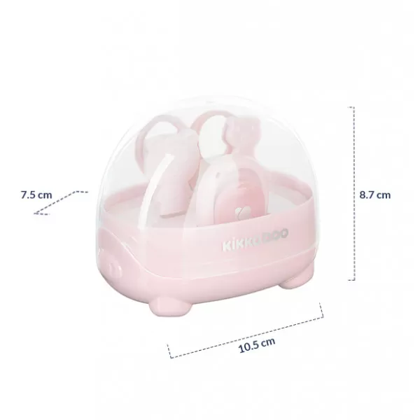 Kikka boo manikir set za bebe 4 dela Bear Pink