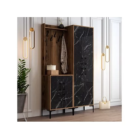 HANAH HOME CIPELARNIK SA ČIVILUKOM BERLIN BA WALNUT BLACK MARBLE CENA