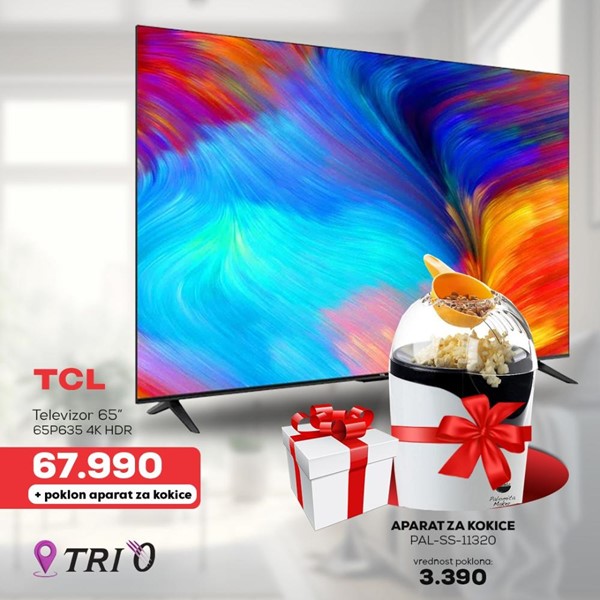 TCL Televizor 65P635 4K HDR 65" (165.1 cm) 4K Ultra HD 3840 x 2160p
