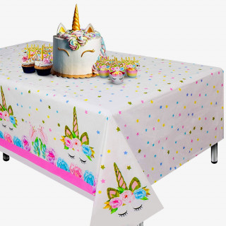 Unicorn rođendanski stolnjak za zabave 110x180cm
