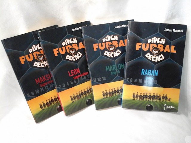 Fudbal Divlji dečaci 4 knjige komplet Joahim Masanek
